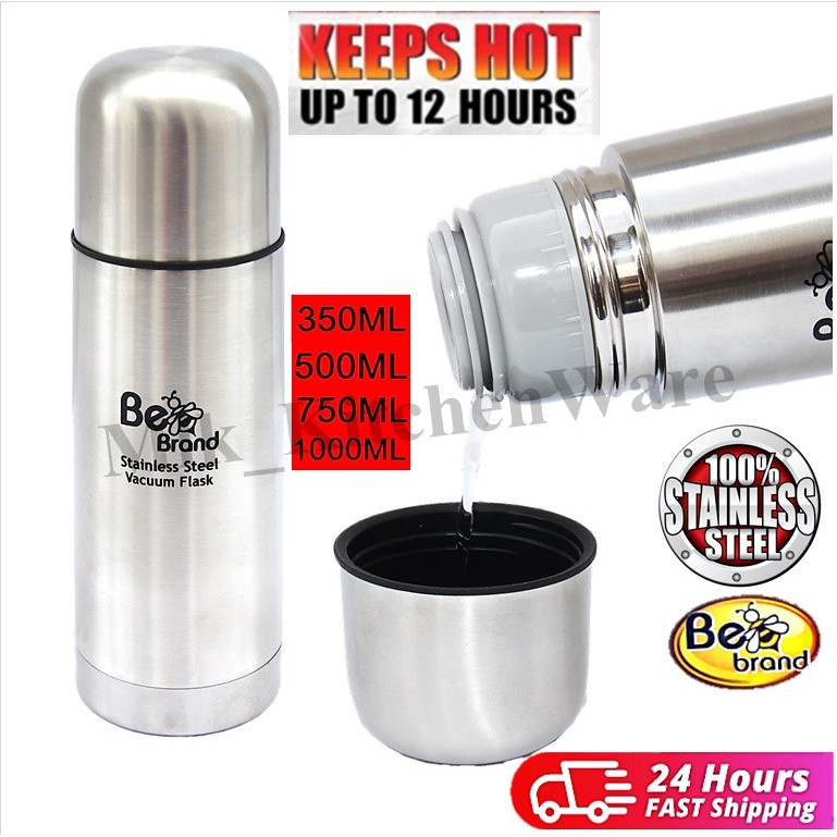 MLK Insulation Stainless Steel Thermos Flask Water Container Vacumm ...