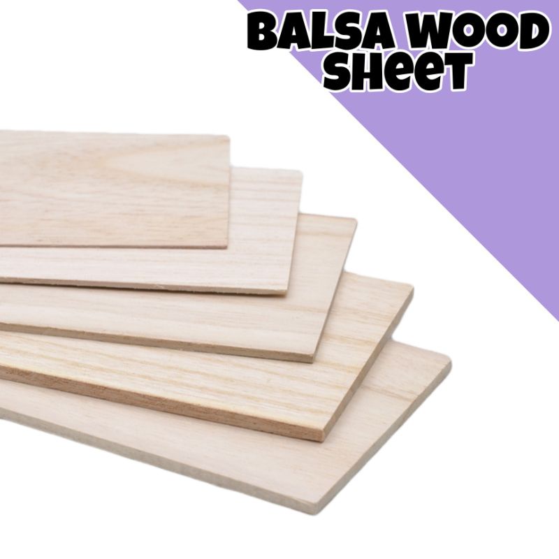 balsa wood sheet (diy material)(10cmx50cm) | Shopee Singapore