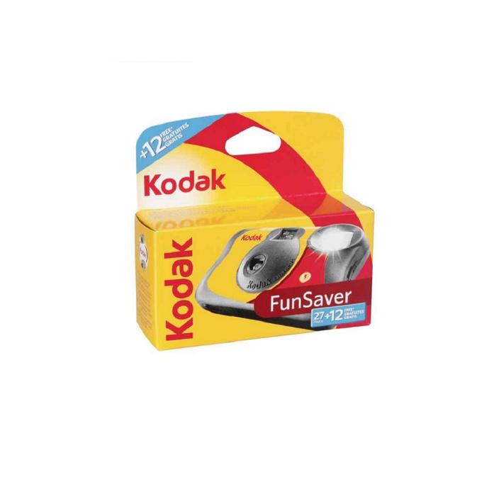 Kodak FunSaver 27+12 Exposures Flash Disposable 35mm Film Camera ...