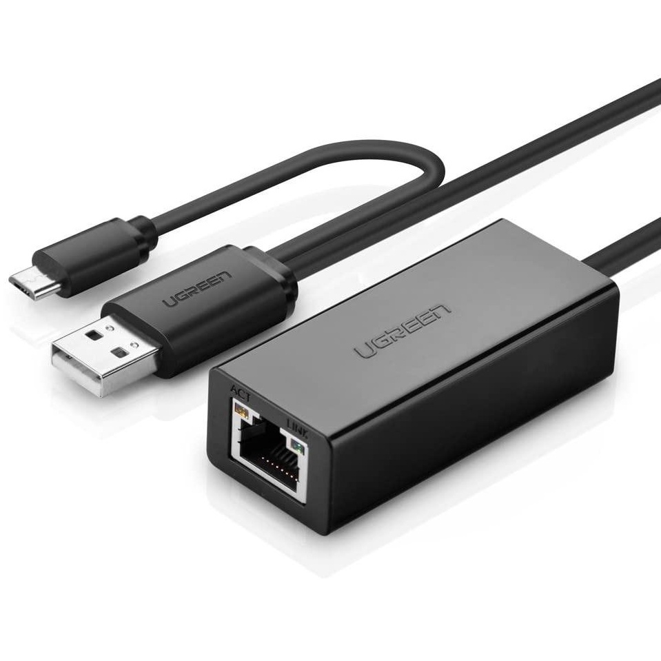 UGREEN Ethernet Adapter Micro USB to RJ45 LAN Adapter Fast USB Network ...