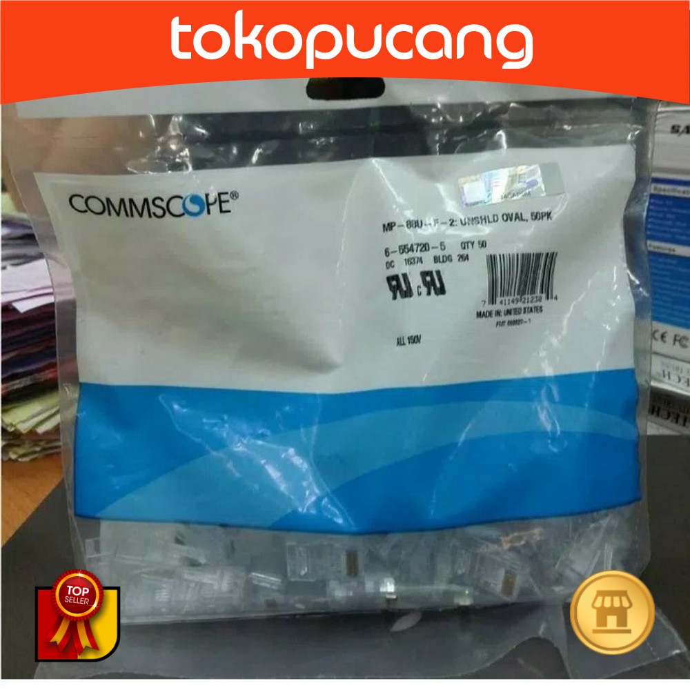 RJ45 Commscope amp LAN connector jack plug head creamping network ...