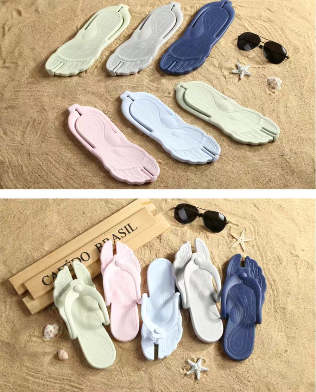 🔥 Travel Business Trip Portable Flip Flops Female Bathroom Bath ...