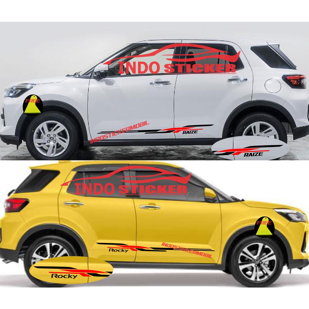 Daihatsu rocky raize car stickers, the latest list of toyota raize ...