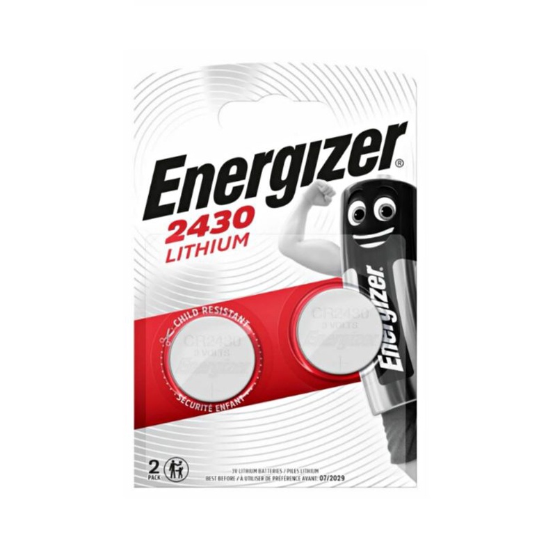 Energizer 2430 CR2430 (×2) 3V Coin Cell Lithium Battery | Shopee Singapore