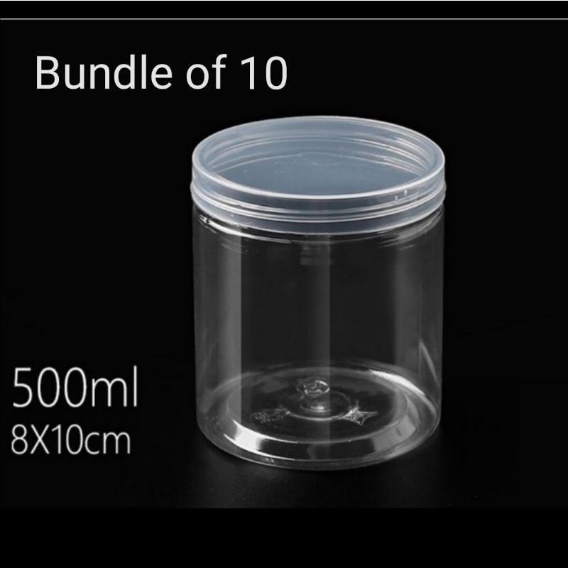 [Bundle of 10] Clear plastic cookies container | Shopee Singapore