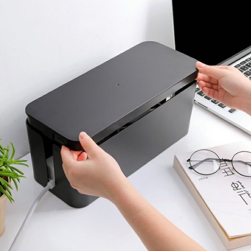 Cable Storage Organiser Box Extension Wire Socket Plug Organizer ...