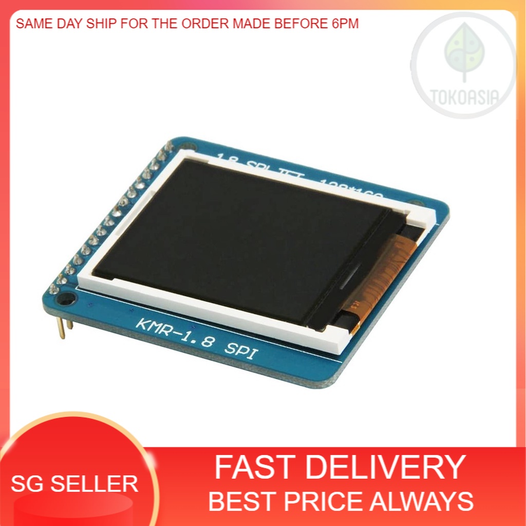(Ready Stock) 1.8" inch ST7735R SPI 128160 TFT LCD Display Module with ...