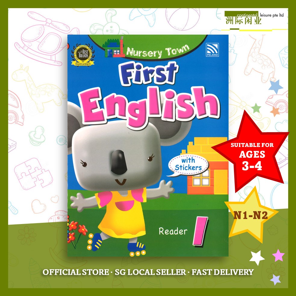 Nursery Town-First English Reader 1 with Sticker ( 9789830091136 ...