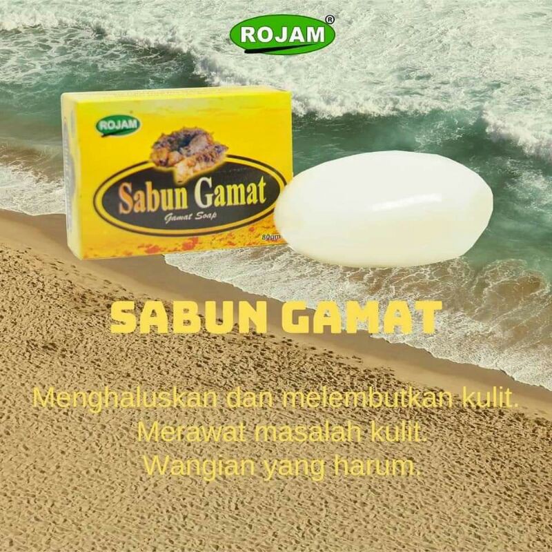 Rojam Sabun Gamat Sea Cucumber Soap With Aloe Vera, Collagen (Natural ...
