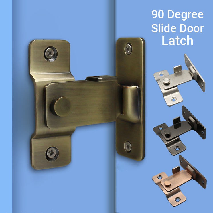 Stainless Steel 90 Degree Buckle Flip Latch Right Angle Slide Door ...