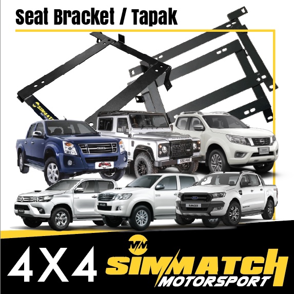 4x4 ford ranger hilux triton defender dmax navara Custom Seat Rail ...