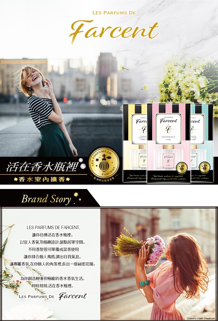 Farcent Les Parfums De Perfumed Reed Diffuser 120ml | Shopee Singapore