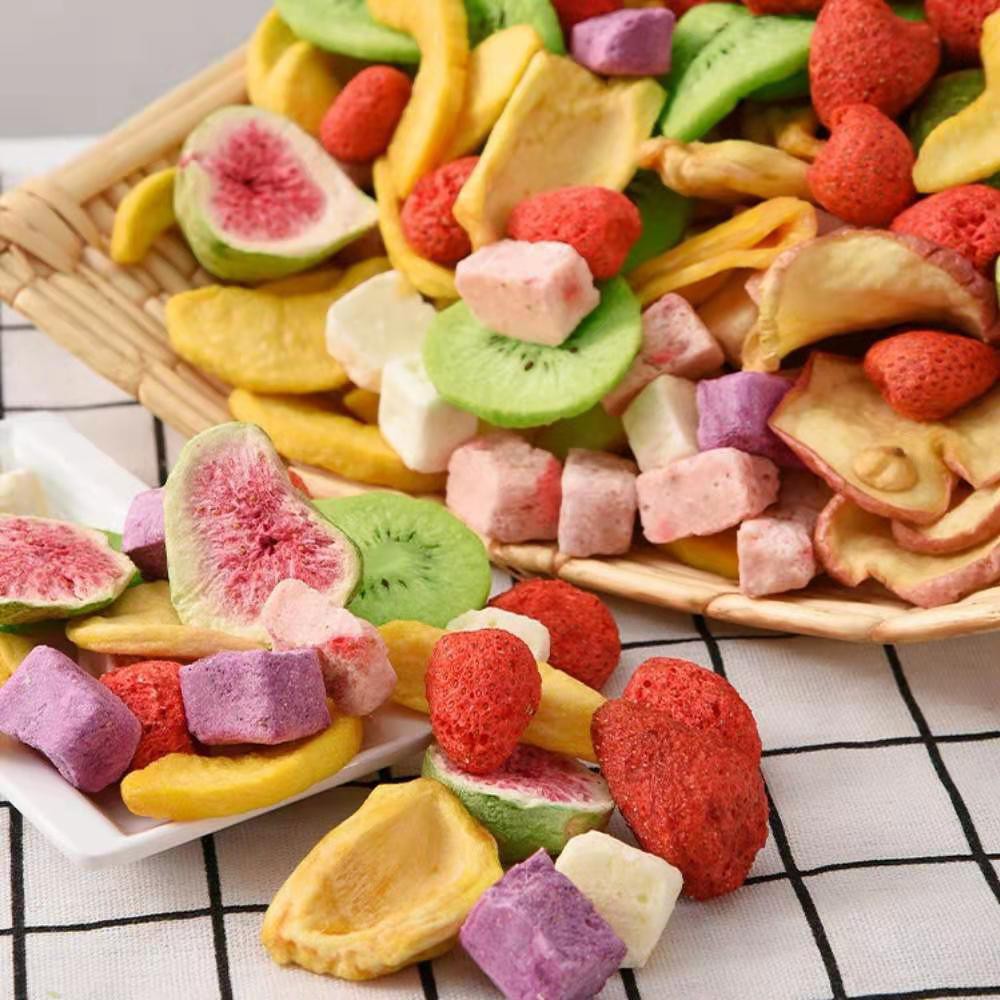 9 Type Mixed Dry Fruit Crispy Dry Fruits Crisps Snack 9种水果脆 250g ...