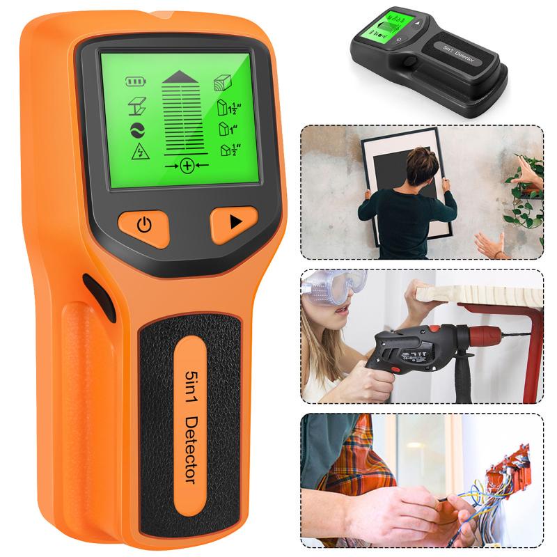 Stud Finder Wall Scanner 5 In 1 Stud Finder Portable Wall Detector Wall ...