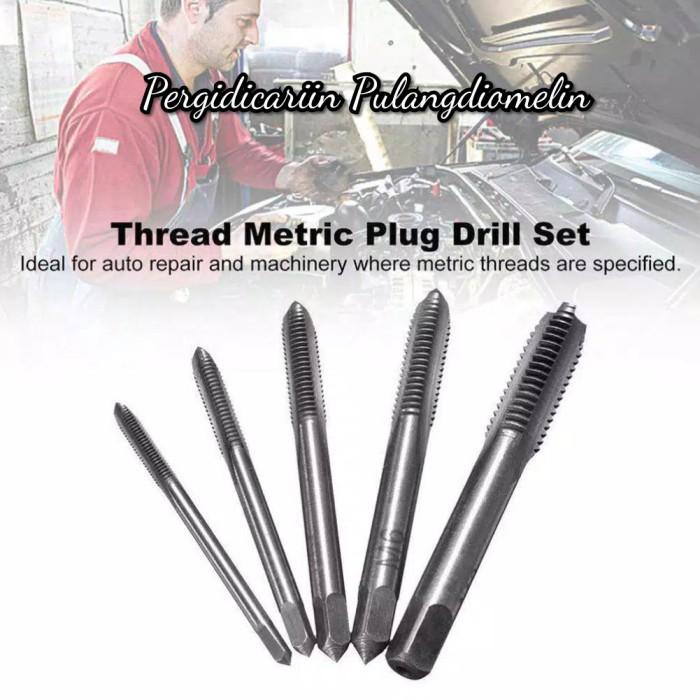 Hand Tap M3 M4 M5 M6 M8 + Handle set Of 6pcs Drat Bolt Making Tool | Shopee Singapore