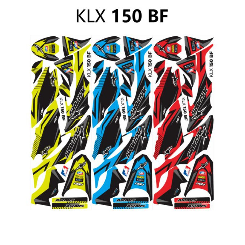 Klx 150 BF striping sticker with color combination | Shopee Singapore