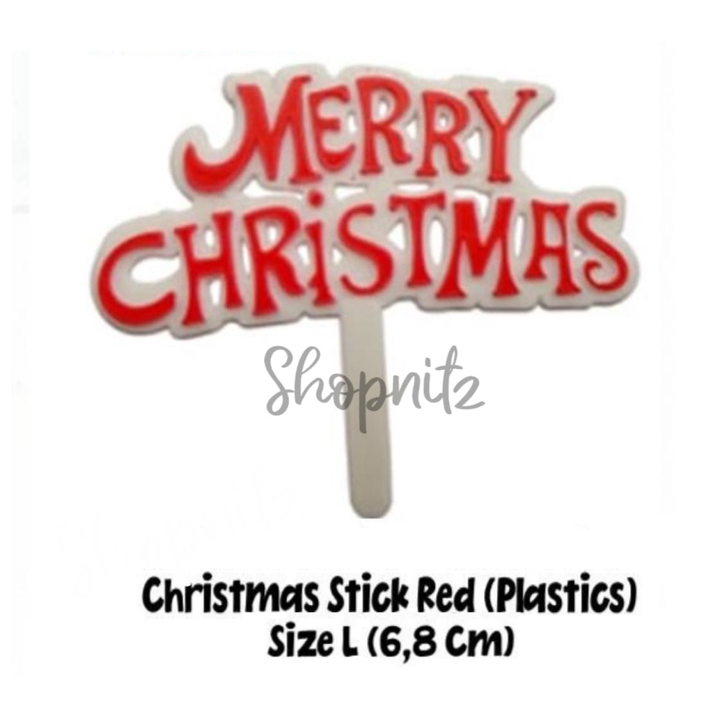 Cake Topper Mini Cake Topper Merry Christmas 6PCS | Shopee Singapore