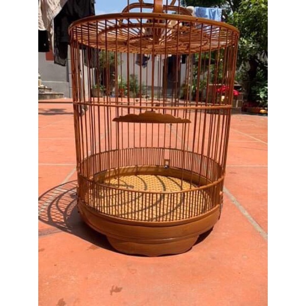 Self-assembled flat-roof bird cage. Charcoal bird cage frame made of ...