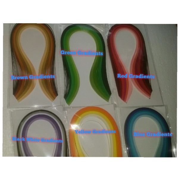 Quilling Art quill paper tool pen Rainbow color gradients colour mix ...