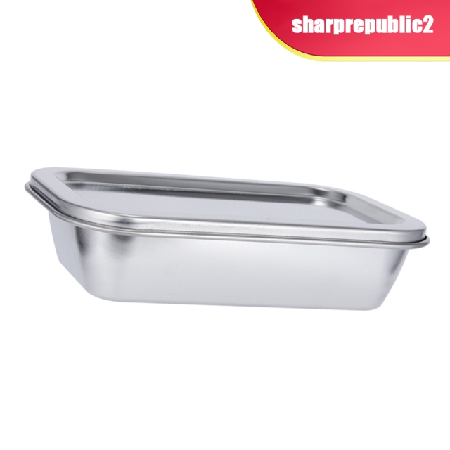 Rectangle /Square Stainless Steel Containers Box- FOOD, | Shopee Singapore