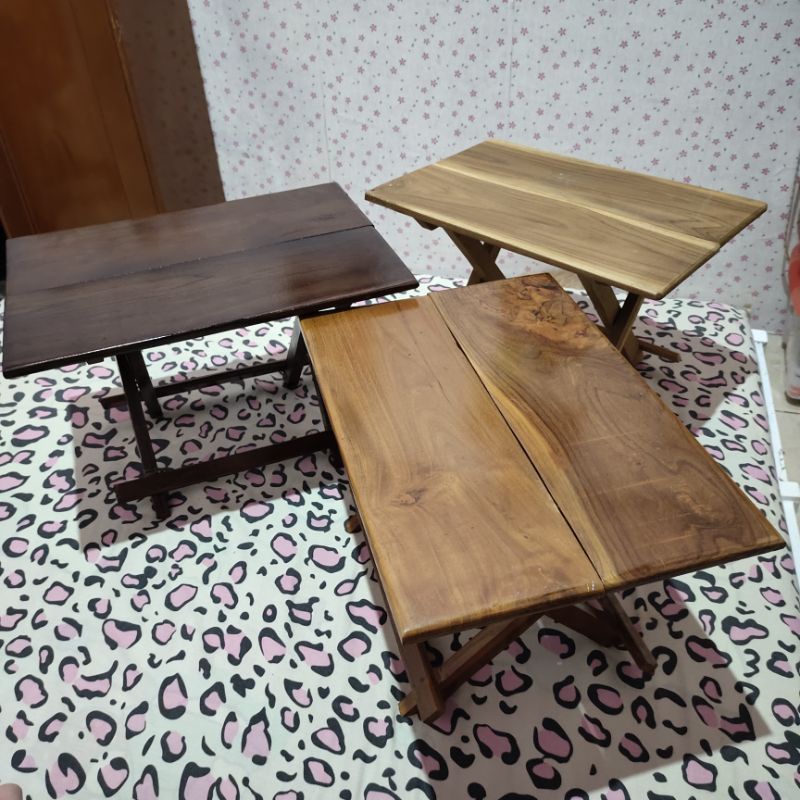 KAYU Teak Wood Bag Folding Table - Teak Wood Dampar - Dampar Ngaji ...