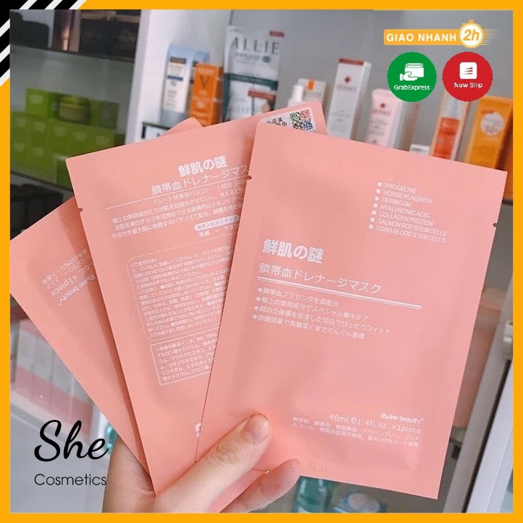 Sheep Placenta Mask - Japanese stem cell placenta mask instantly ...