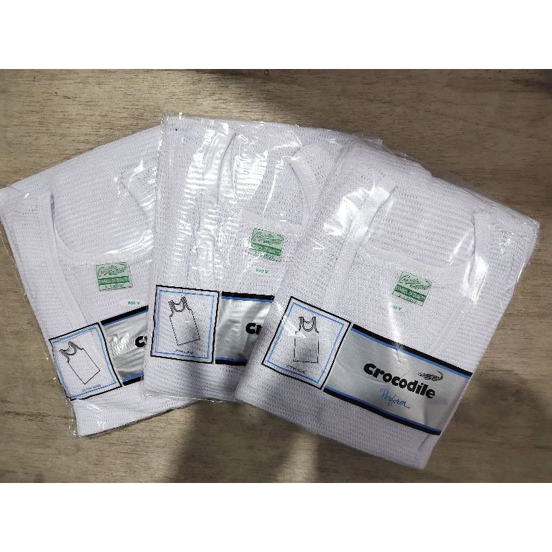 PUTIH ORIGINAL WHITE MESH CROCODILE SINGLET, CROCODILE MESH SINGLET 800 ...
