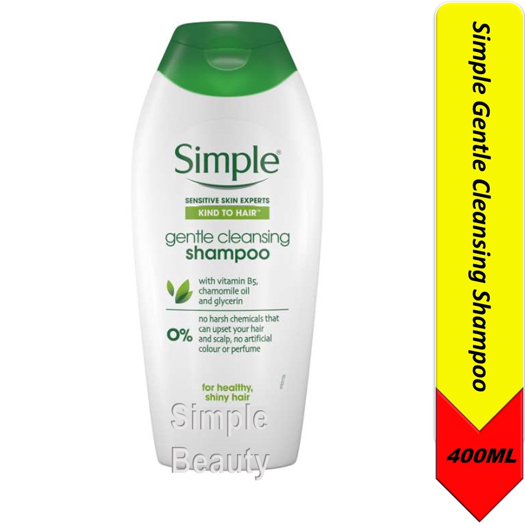 Simple Gentle Cleansing Shampoo, 400ML | Shopee Singapore