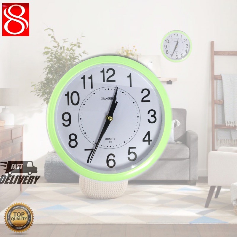 (Battery included)High Quality Wall Clock silent movement of ticking ...