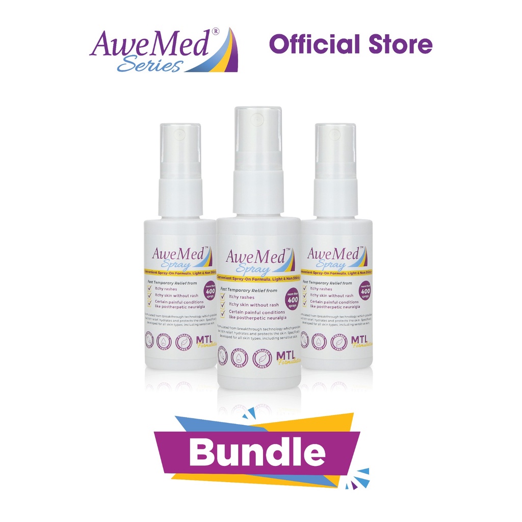 [Bundle Deal] 3x AweMed® Spray 50ml | Shopee Singapore