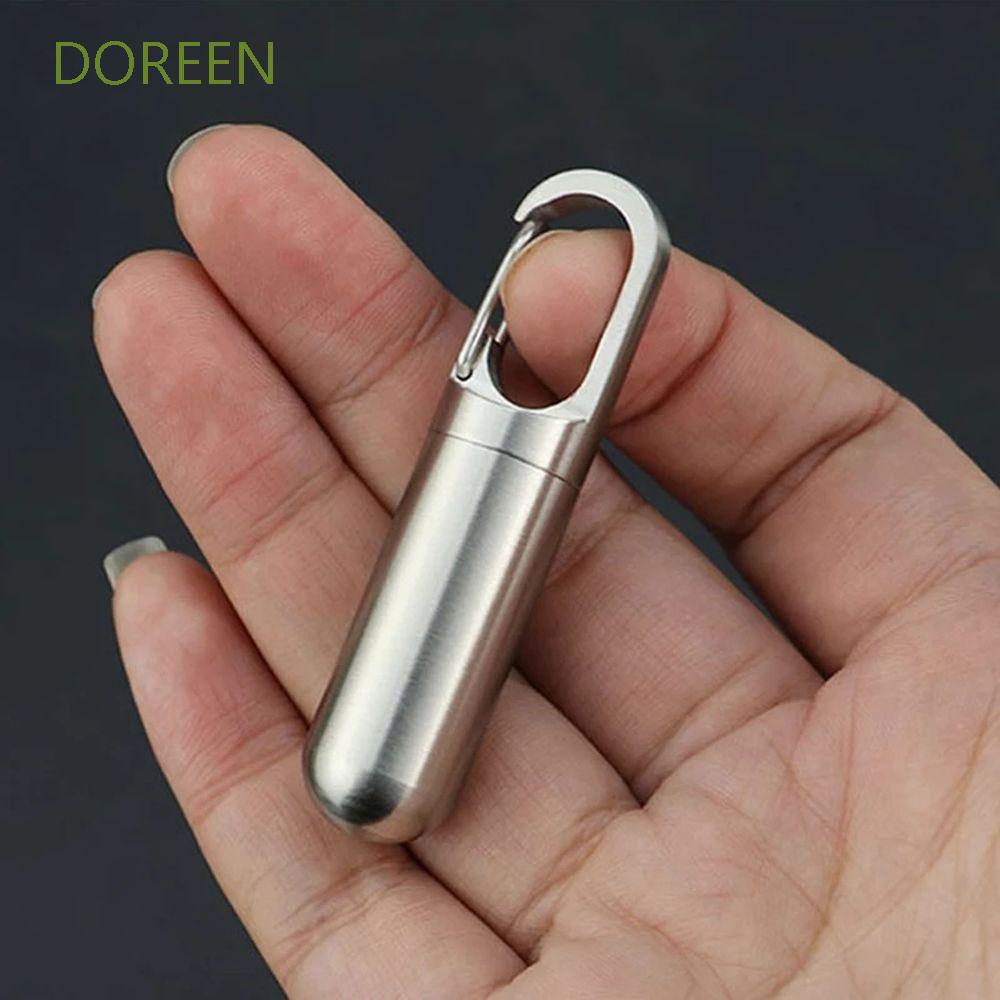 DOREEN Men Travel Pill Case Portable Granule Storage Box Medicine Pill ...