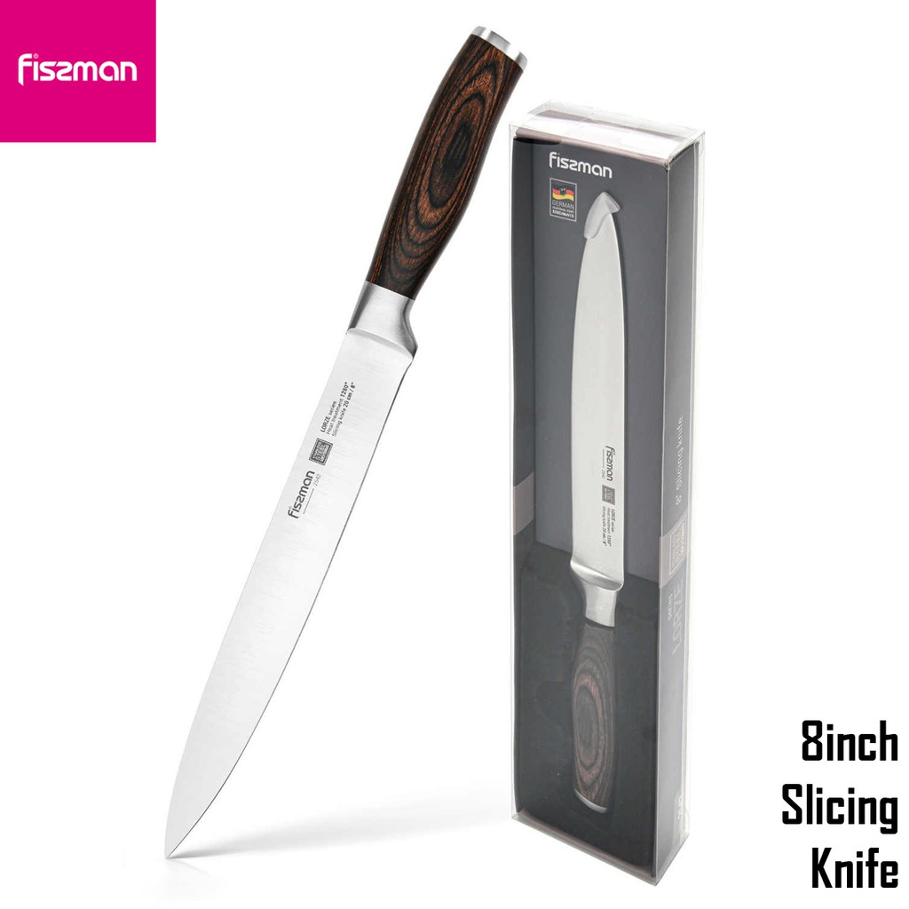 Fissman 8" Slicing Knife, German Stainless Steel, LORZE Series, Kitchen ...