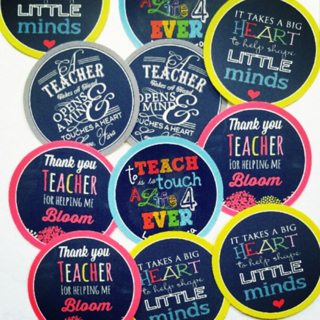 Teachers Day Sticker Gift Tag Cupcake Topper (SG Seller) | Shopee Singapore