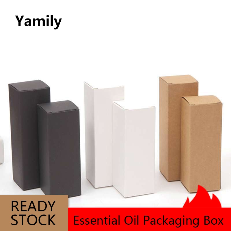 10pcs Kraft Paper Box Essential Oil Packaging Box Rectangular Lipstick ...