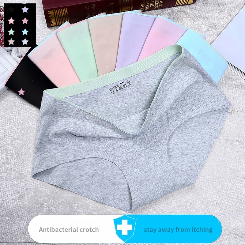 Pure Cotton Seamless Panties Womens Mid Waist Antibacterial Sexy Womens Panties Shopee Singapore
