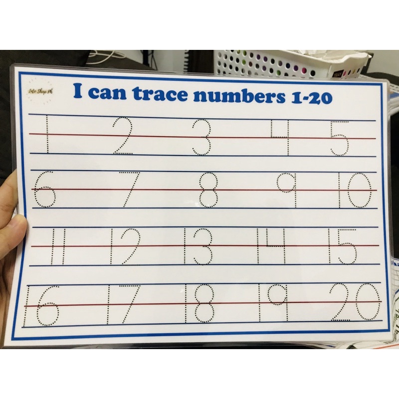 A4 Laminated Tracing Numbers 1-100 | Shopee Singapore