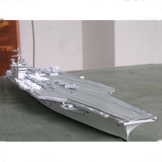 Paper model 47cm US Nimitz class Truman aircraft carrier model handmade ...