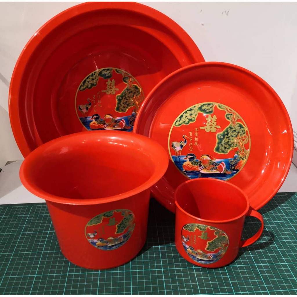 Wedding Descendant Pail Set Wedding Dowry Set 子孙桶 嫁妆 结婚套 婚庆 过大礼 嫁妆 鸳鸯 套 ...