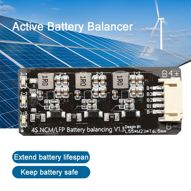 4S Li-Ion Lipo Lifepo4 LFP Battery Active Equalizer Balancer BMS 1.2A Balance Energy Transfer ...