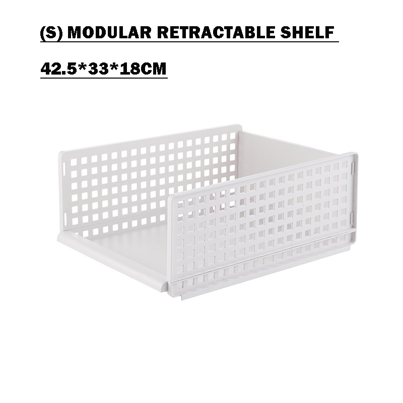 Modular Retractable Shelf / Storage Drawer Clothes Closet Wardrobe ...