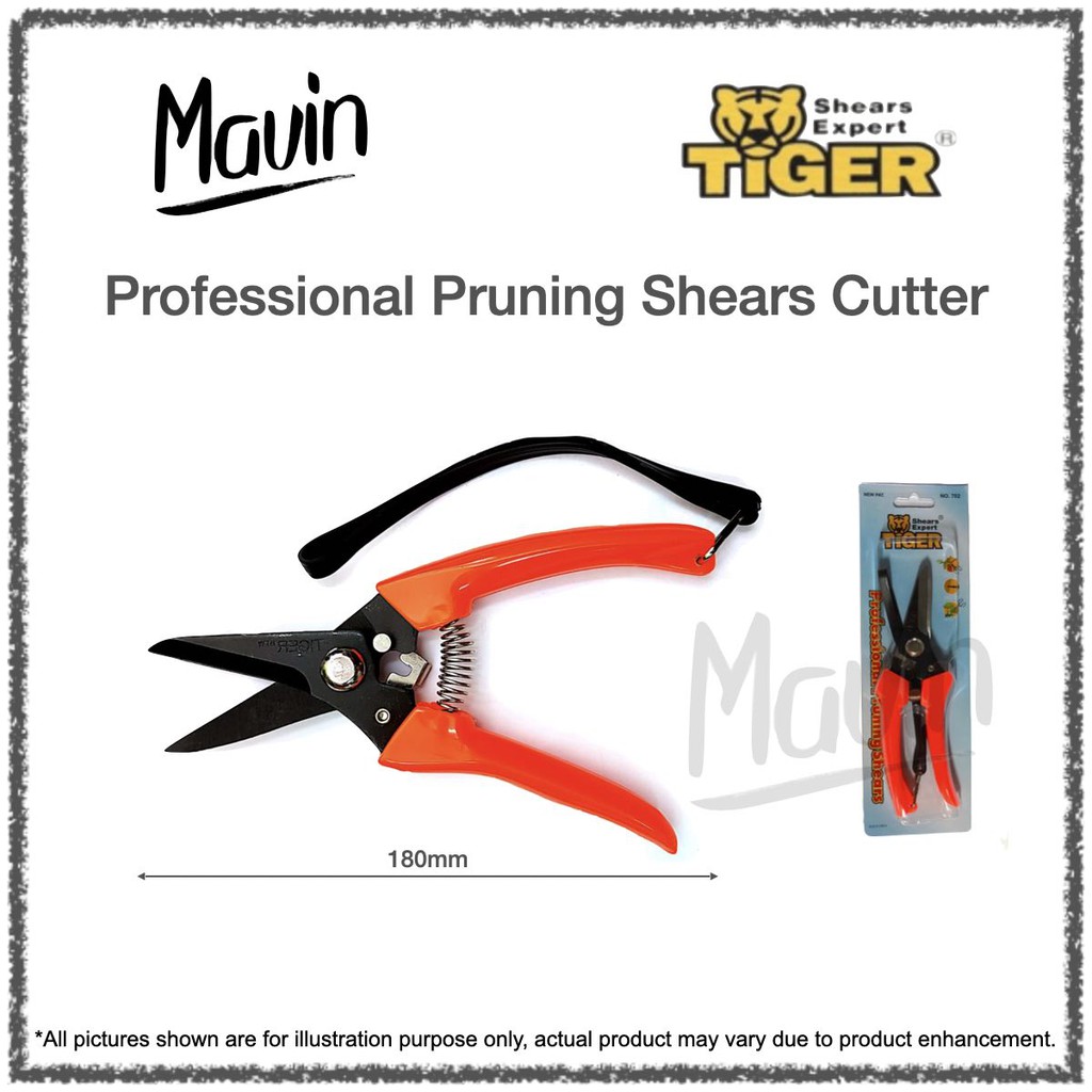 Tiger Professional Pruning Shears Cutter Scissor No.702 | Shopee Singapore