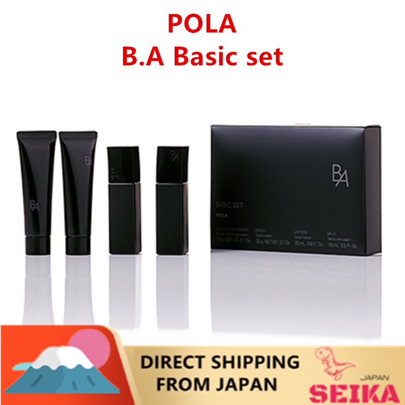 Japan POLA B.A Basic Set N (Cleansing, Wash, Lotion, Milk) | Shopee ...