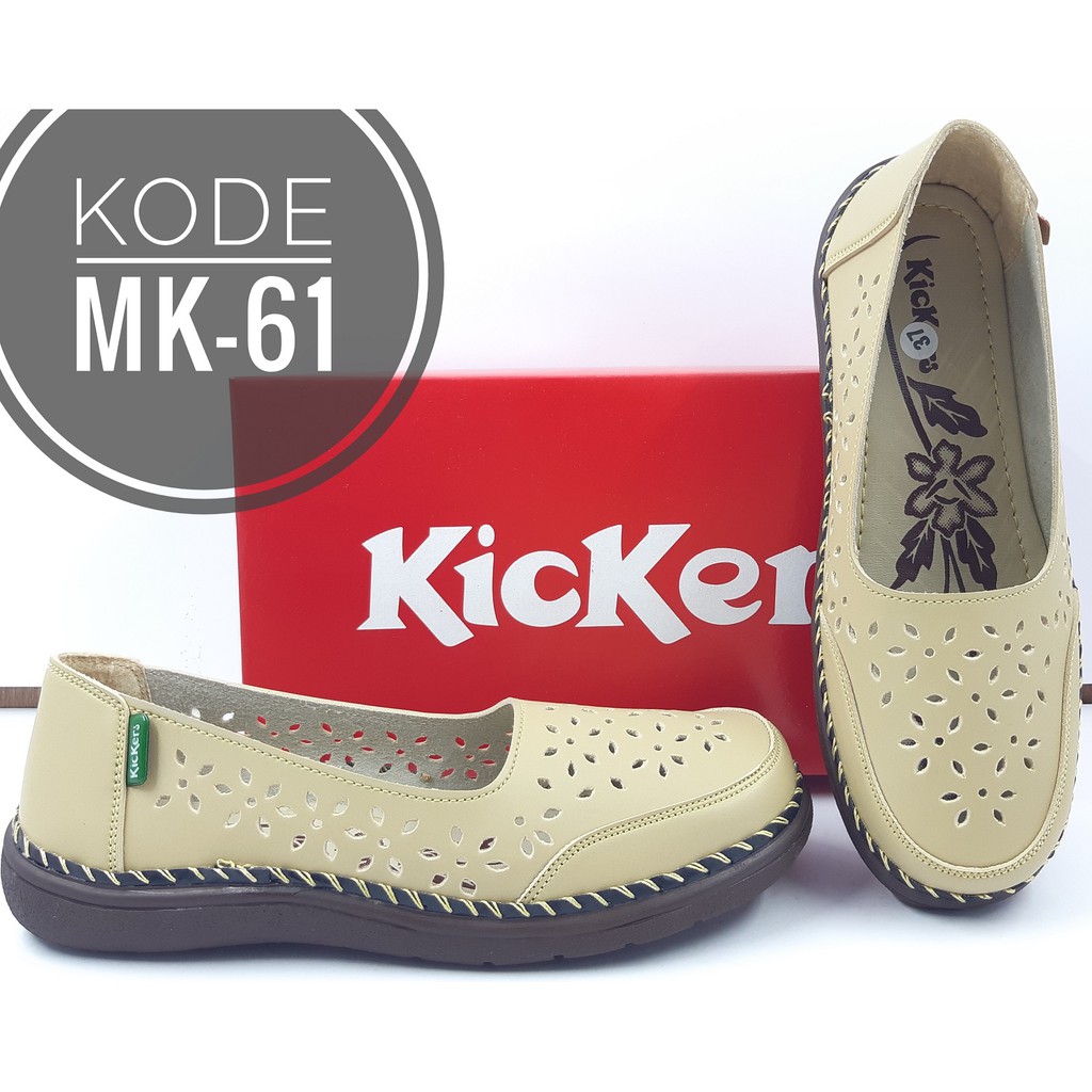 Fashion Women's Slip On Shoes Brand Kickers Code MK-61 | Shopee Singapore