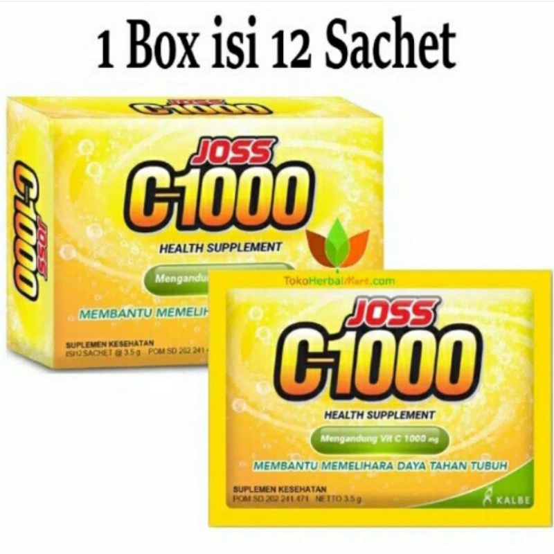Joss C1000 Vitamin C (12 sachets @3.5g) | Shopee Singapore