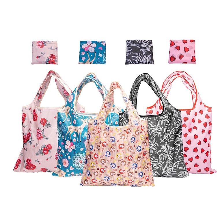 [SG Seller] Reusable Foldable recycle tote Shopping Bags with various ...
