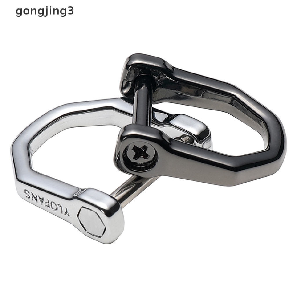 [gongjing3] D Shape Mini Lock Buckles Keyring Car Buckle Outdoor EDC ...