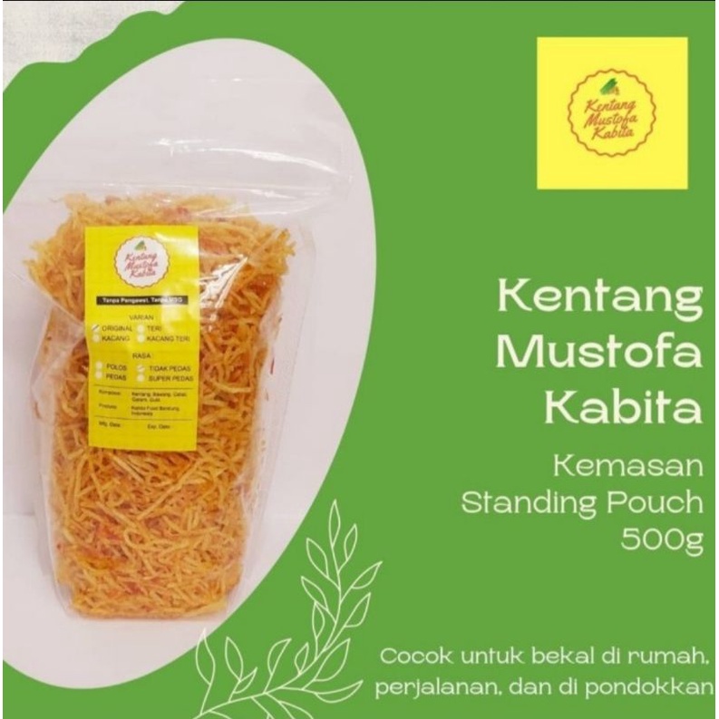 Mustofa Kabita Potato 500gram - Practical Supplies Snack Without MSG ...