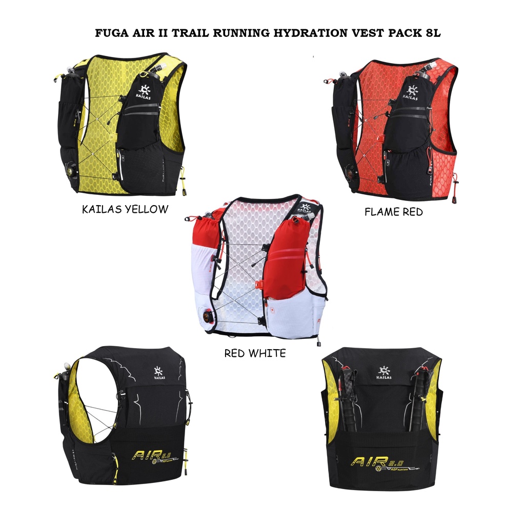 Kailas Fuga Air II Trail Running Hydration Vest Pack 8L | Shopee Singapore
