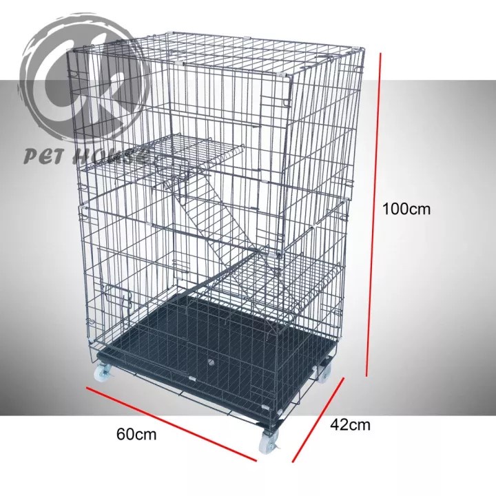 Large PLATFORM 2 Level Cat Cage / Cat Cage 2 Level 2 Layer Cage ...