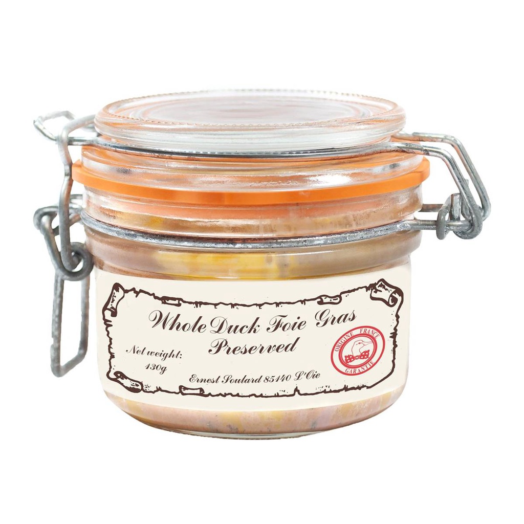 Ernest Soulard Whole Duck Foie Gras In Crystal Jar 130gm | Shopee Singapore